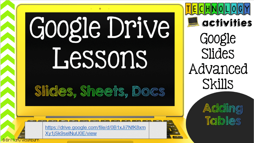 Google Slides Lessons - Technology Curriculum
